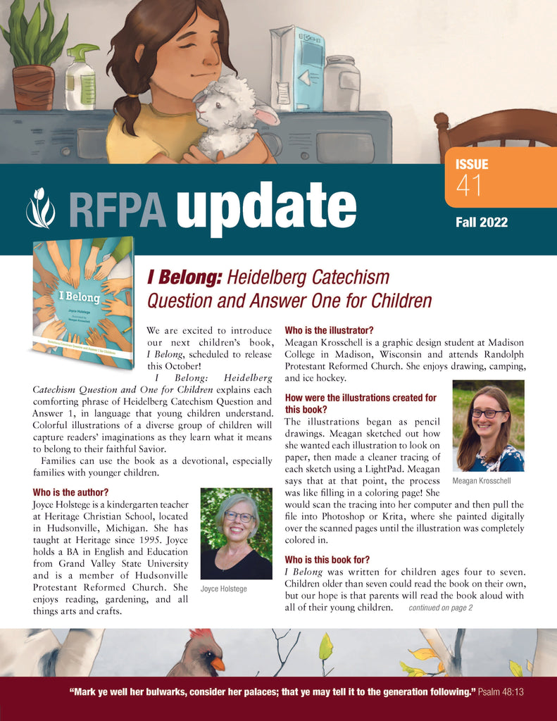 RFPA Update - Fall 2022 – Reformed Free Publishing Association